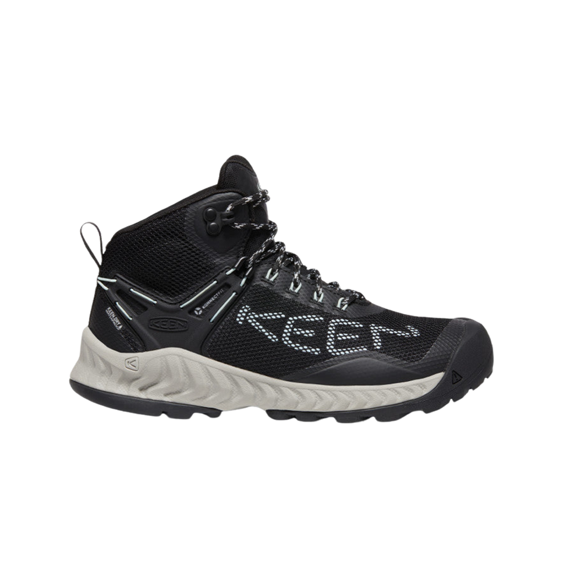 (W) 킨 NXIS EVO 워터프루프 부츠 블랙 블루 글래스 | Keen | KREAM