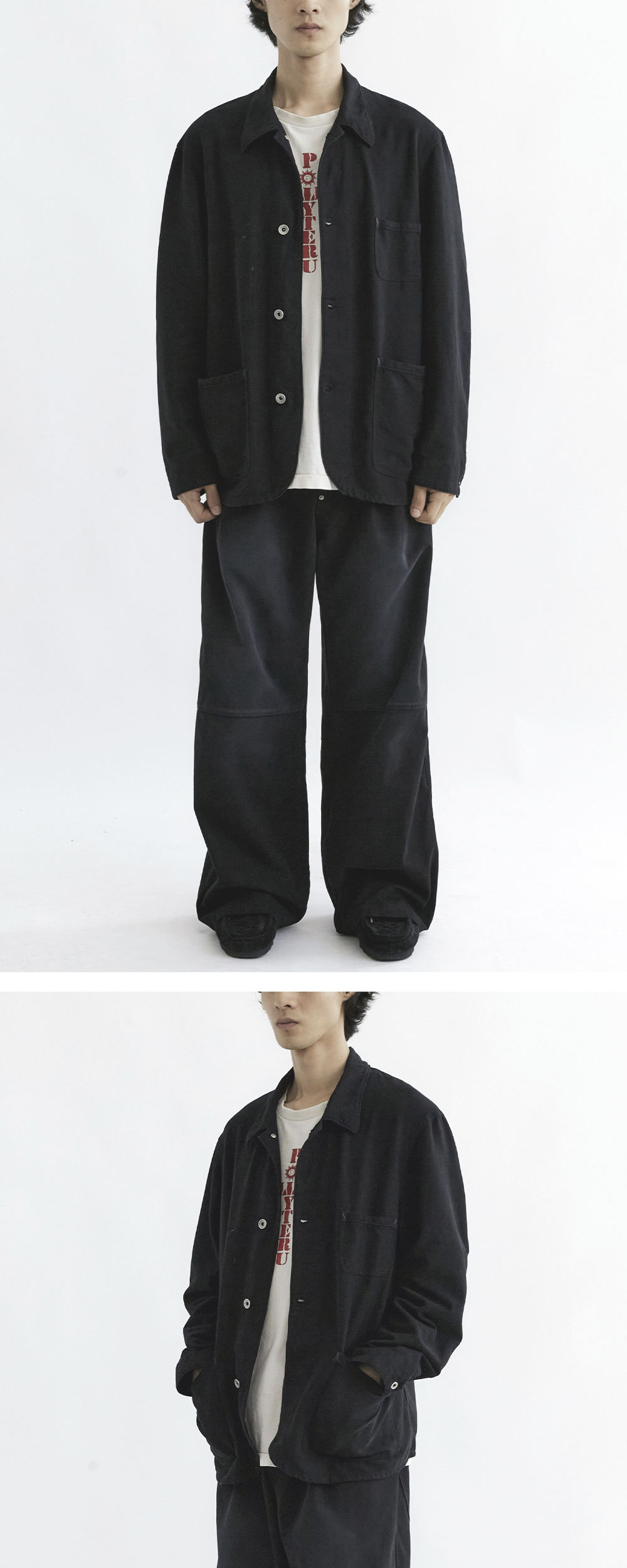 폴리테루 커버올 자켓 블랙 | Polyteru | KREAM