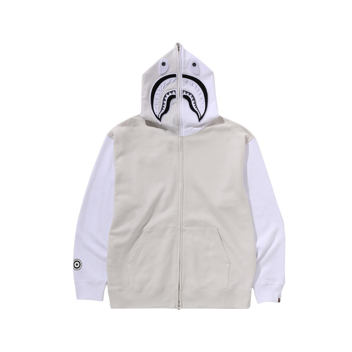 베이프 샤크 풀집 후드 #1 그레이 | BAPE | KREAM