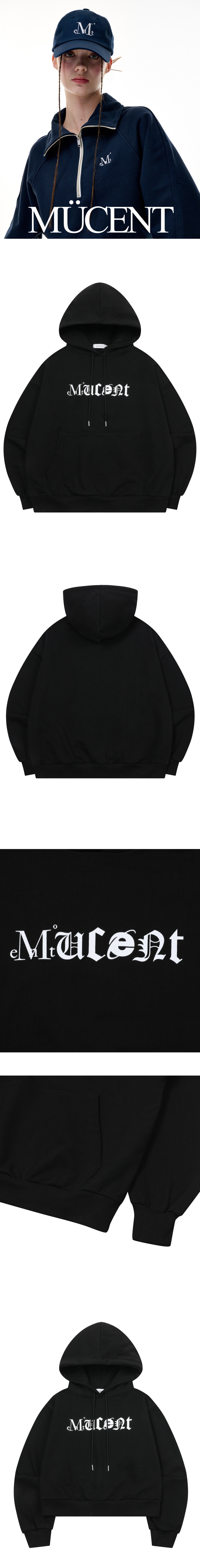 무센트 메이저 후드티 블랙 | MUCENT | KREAM