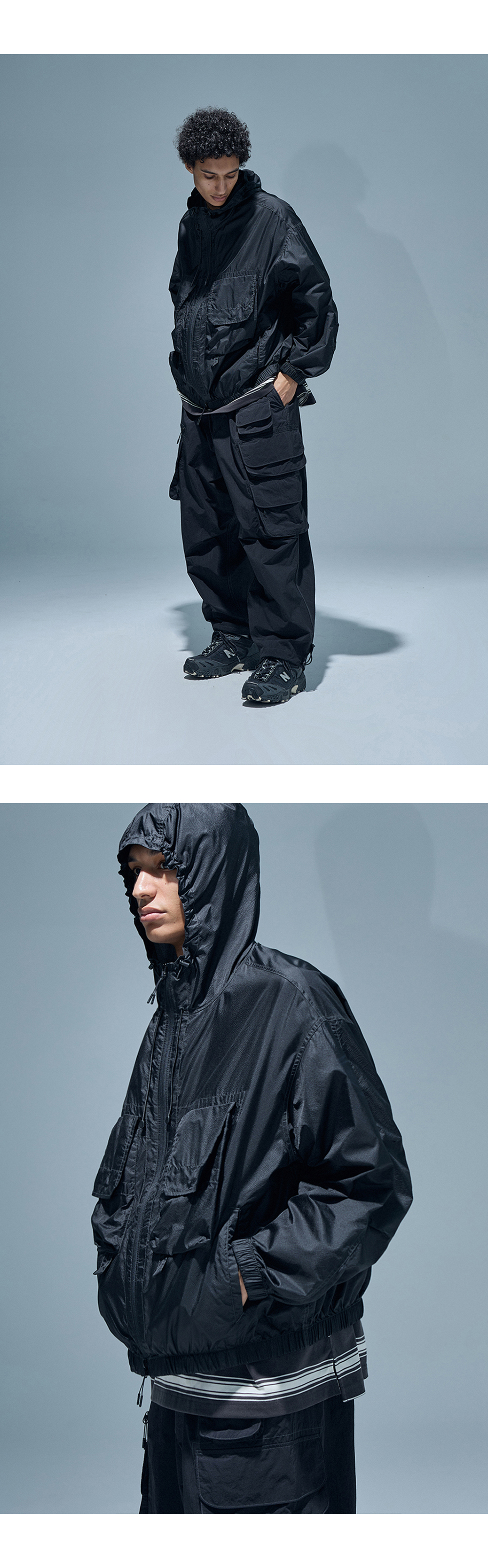 모이프 와이드 월튼 팬츠 블랙 | moif | KREAM