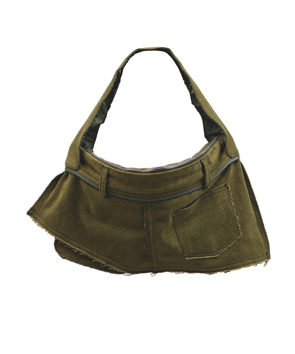 오들리워크샵 추카 데님 트라우저 백 | ODLYWORKSHOP | KREAM