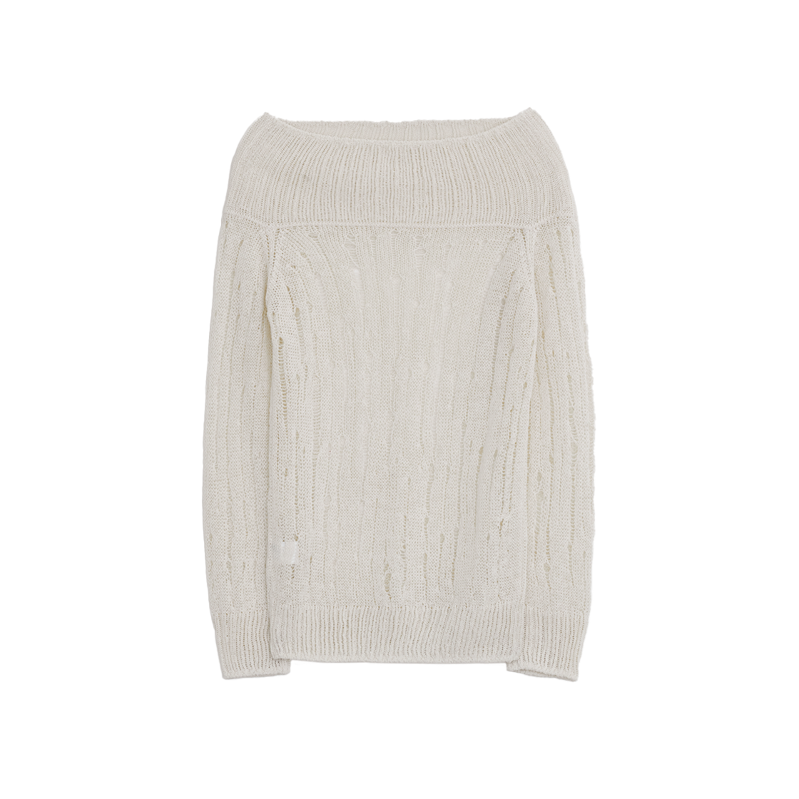 다이애그널 네팅 믹스드 니트 아이보리 | DIAGONAL | KREAM