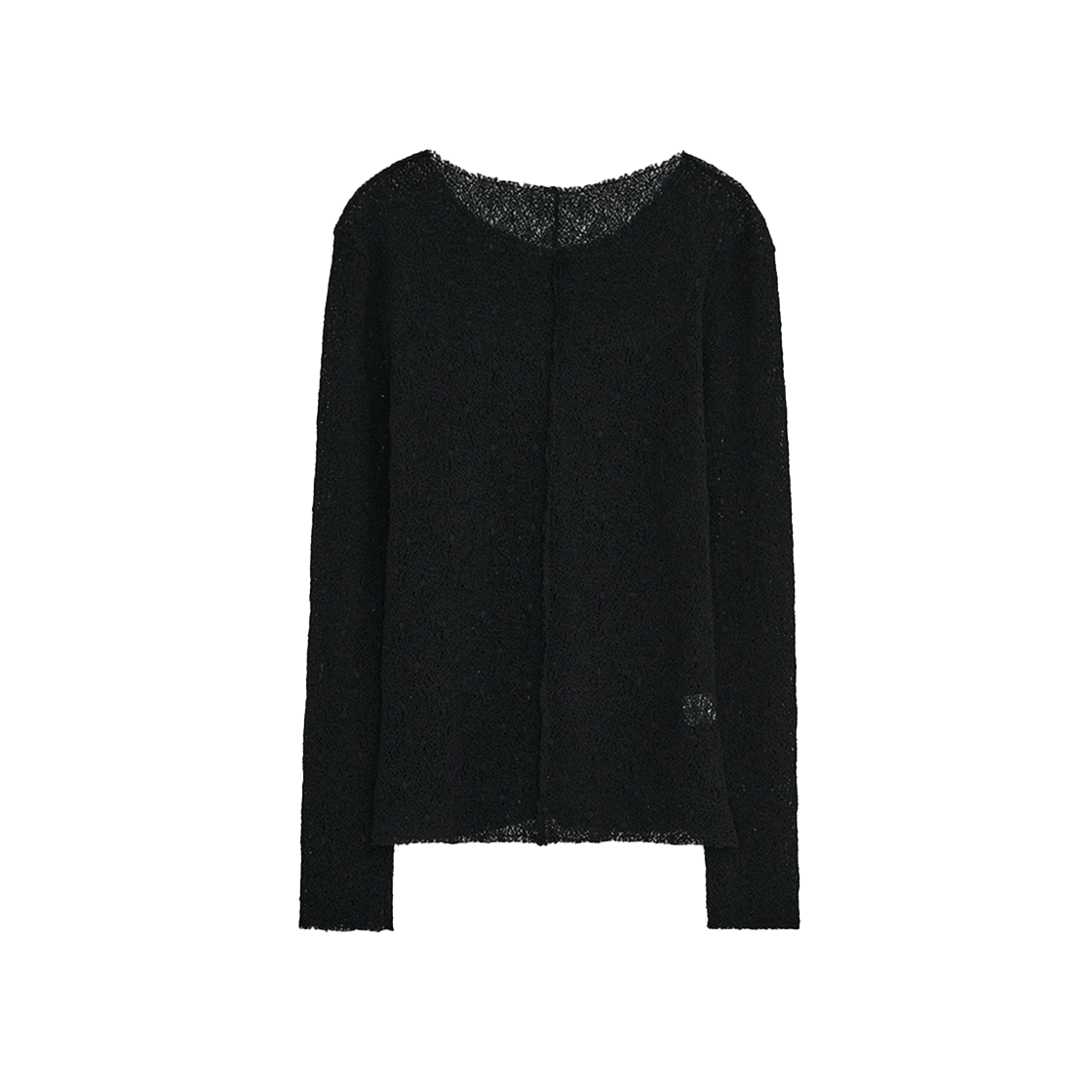 다이애그널 시스루 레이스 탑 블랙 | DIAGONAL | KREAM