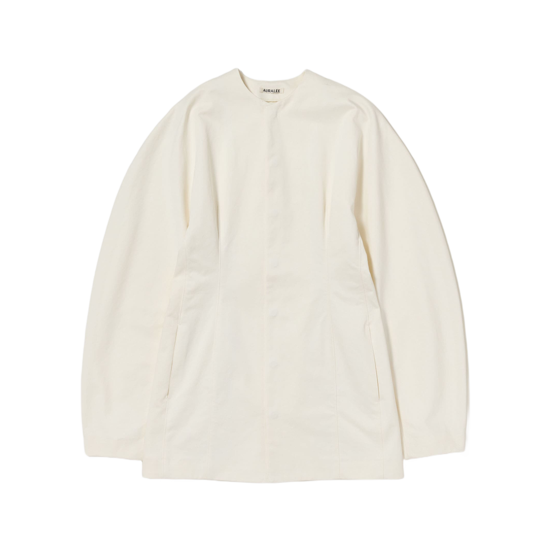 (W) 오라리 워시드 핀스 치노 하프 코트 아이보리 화이트 - 25SS | Auralee | KREAM