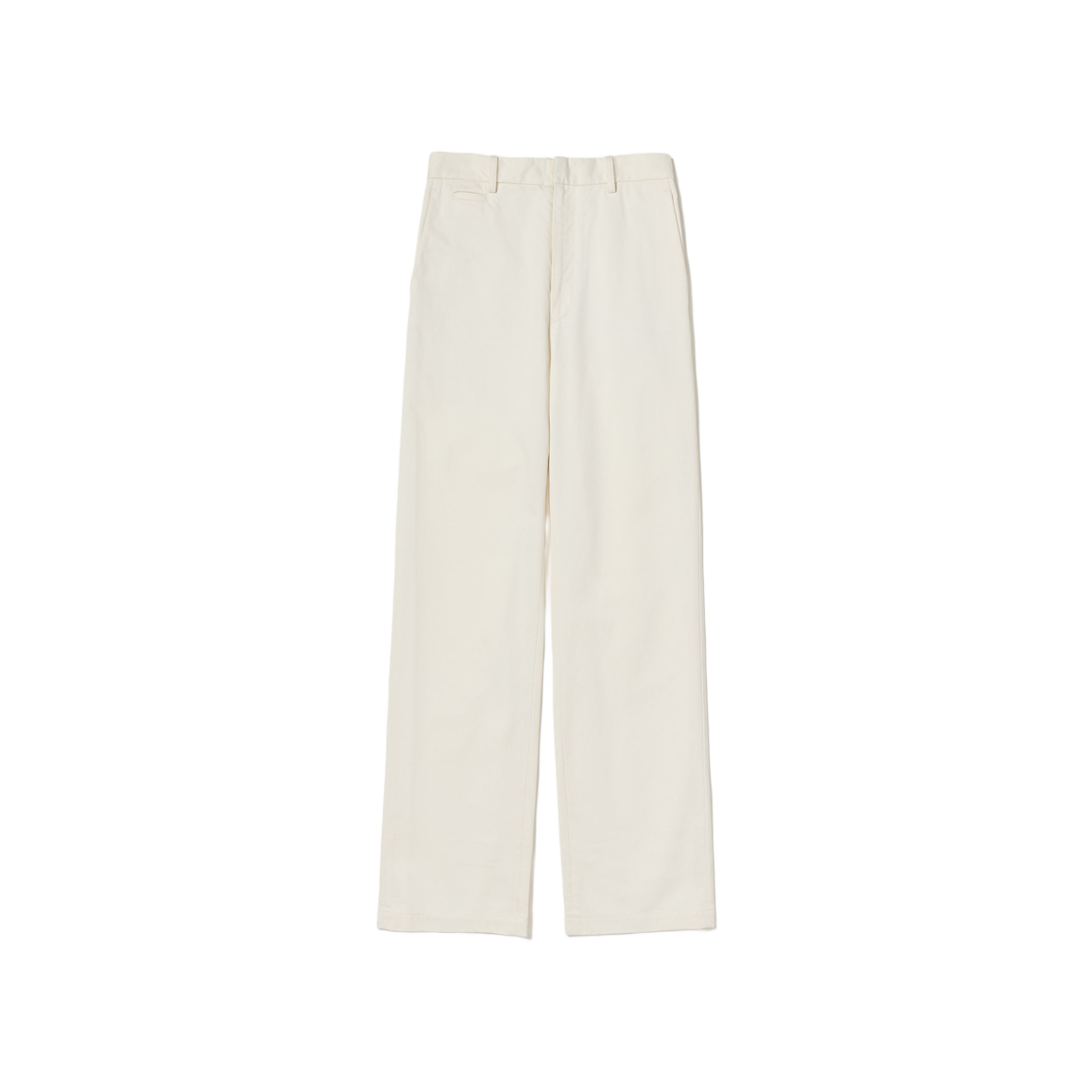 (W) 오라리 워시드 핀스 치노 내로우 팬츠 아이보리 화이트 - 25SS | Auralee | KREAM