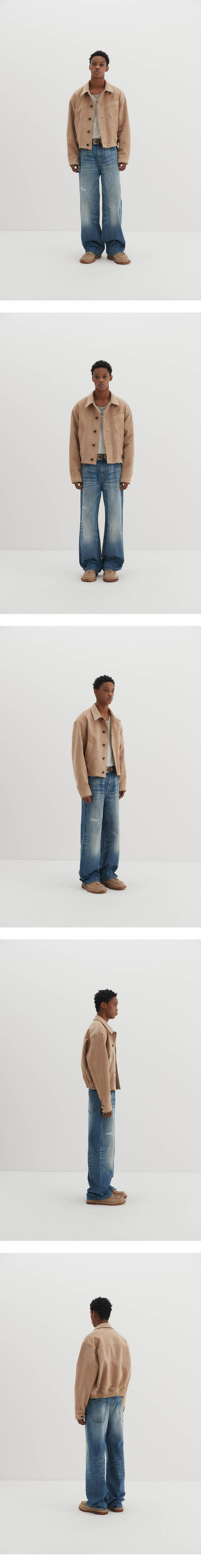 디엔에스알 발모어 크롭 자켓 베이지 | DNSR | KREAM