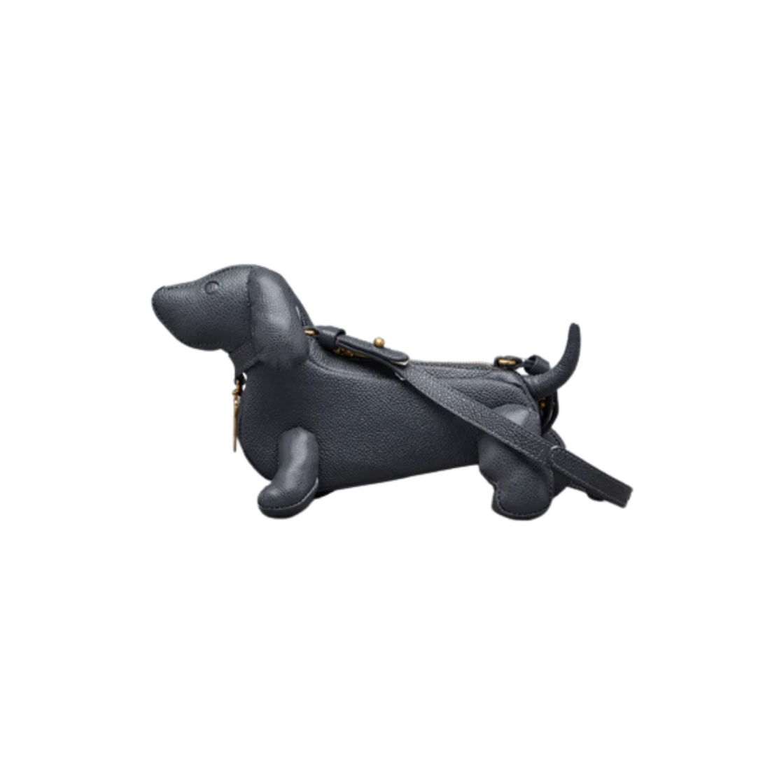 톰브라운 페블 그레인 미니 헥터 크로스바디백 다크 그레이 | Thom Browne | KREAM