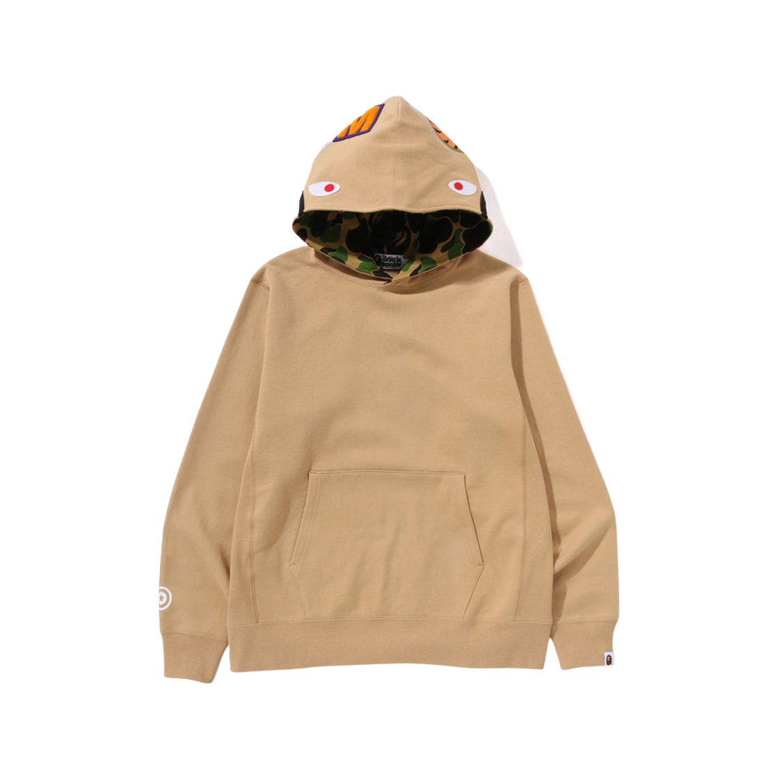 베이프 ABC 카모 샤크 풀오버 후드 베이지 | BAPE | KREAM