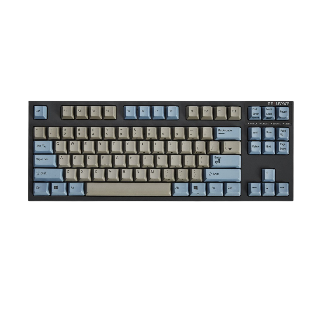 리얼 포스 R2TL 영문 45g 키보드 그레이 블루 (국내 정식 발매 제품) | Real Force | KREAM