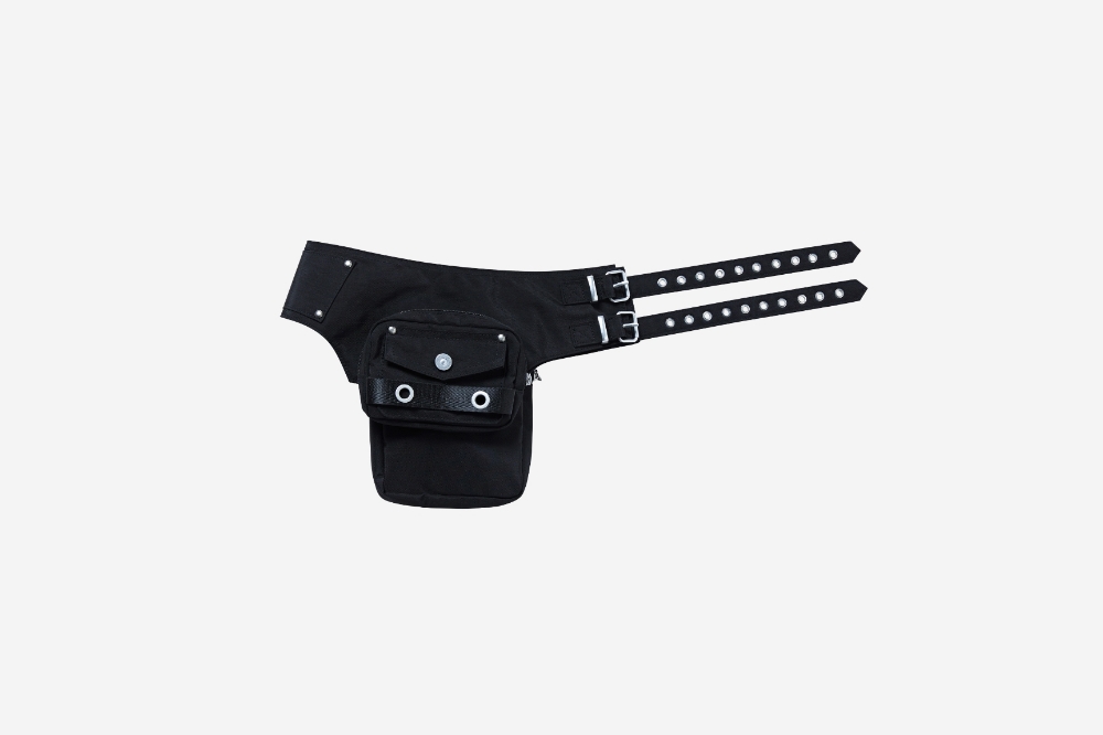 베이컨트 아카이브 파이퍼 와이드 힙색 벨트 블랙 | VACANT ARCHIVE | KREAM