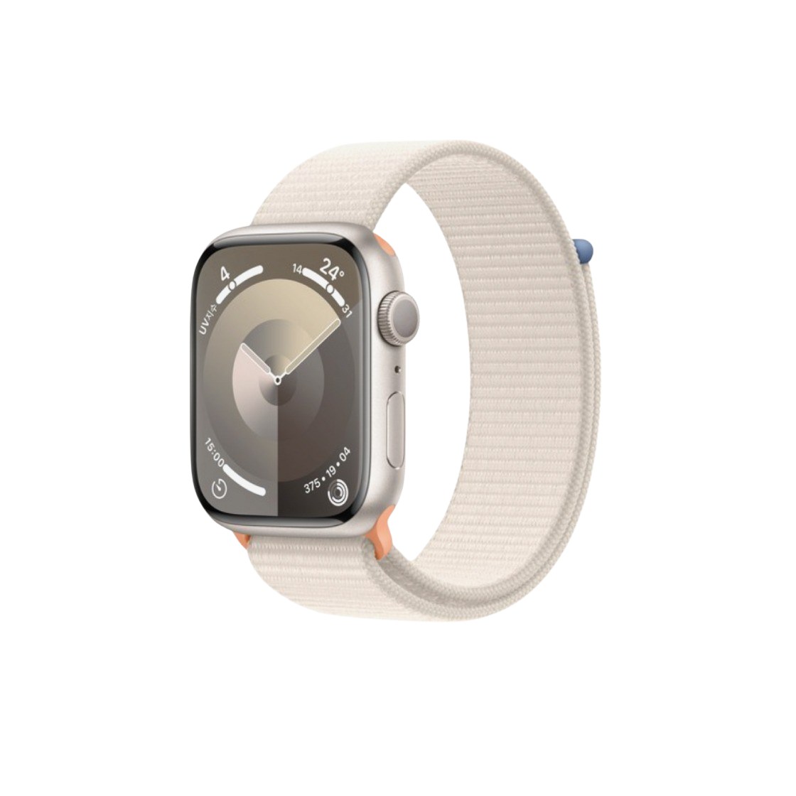 애플 워치 9 45mm GPS 스타라이트 알루미늄 케이스 스포츠 루프 스타라이트 (국내 정식 발매 제품) | Apple | KREAM
