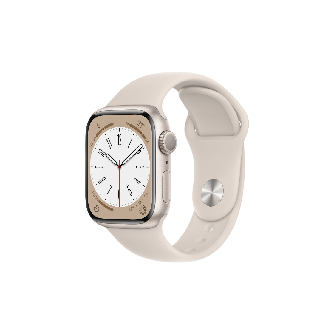 애플 워치 8 41mm GPS 스타라이트 알루미늄 케이스 스포츠 밴드 스타라이트 (국내 정식 발매 제품) | Apple | KREAM