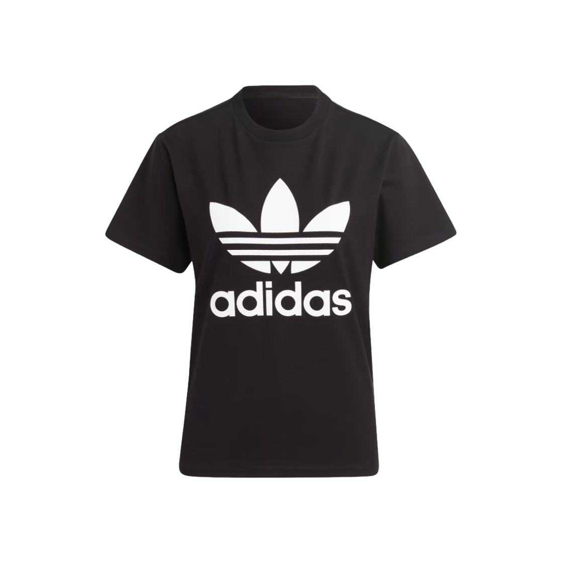(W) 아디다스 아디컬러 클래식 트레포일 티셔츠 블랙 - KR 사이즈 | Adidas | KREAM