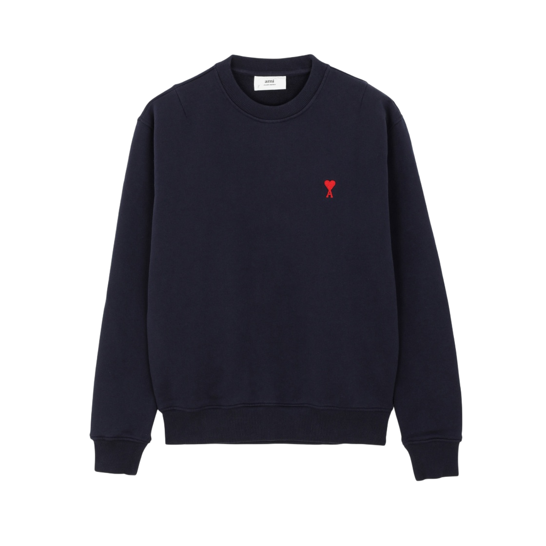 아미 스몰 하트 로고 스웨트셔츠 네이비 마린 - 21SS | AMI | KREAM