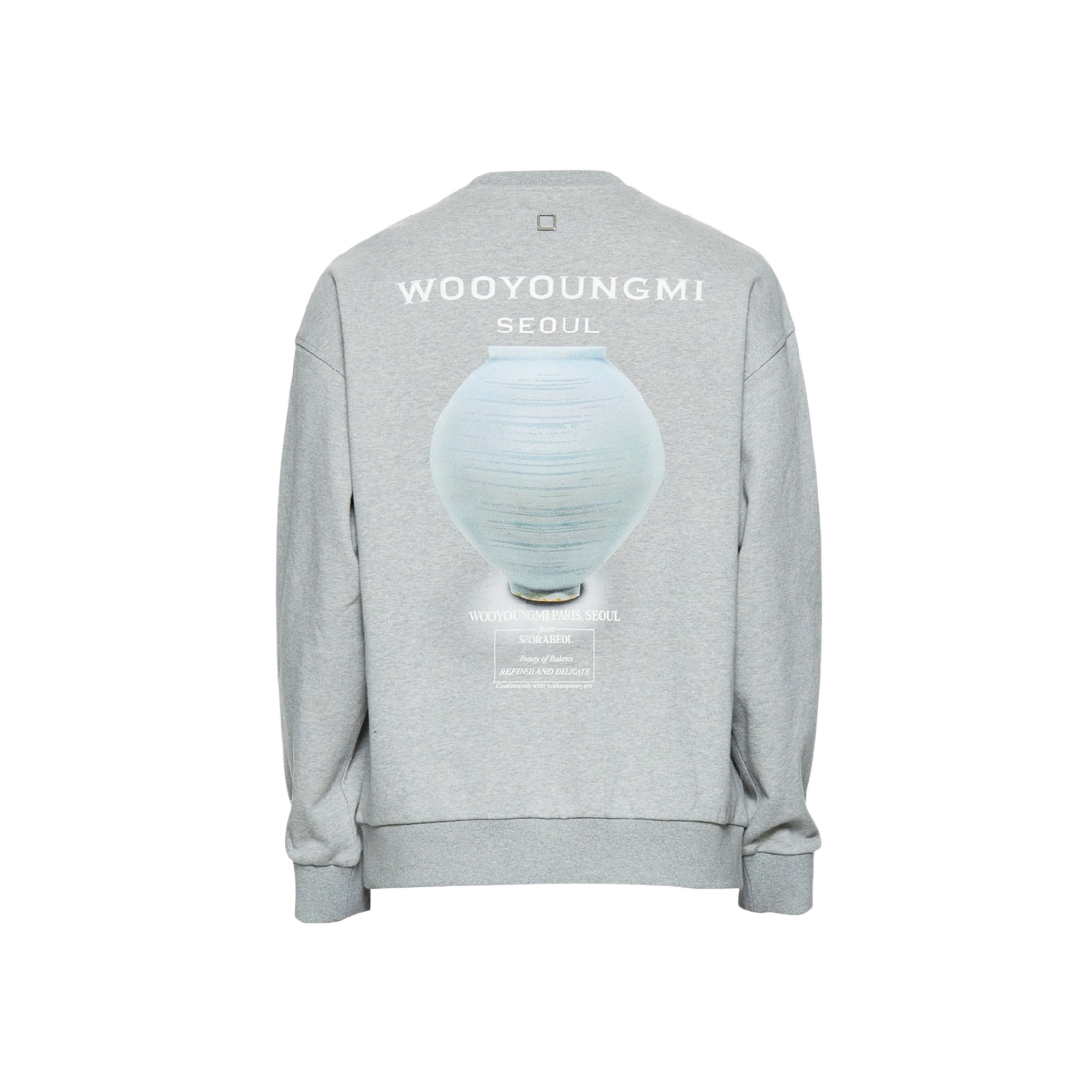 우영미 청자 백로고 스웨트셔츠 그레이 - 23FW | Wooyoungmi | KREAM