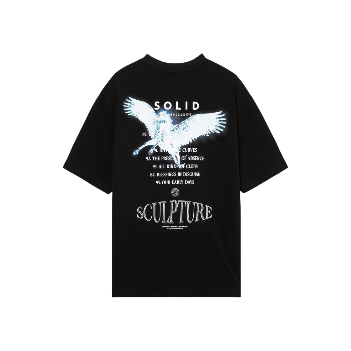솔리드 옴므 페가수스 그래픽 티셔츠 블랙 - 23SS | Solid Homme | KREAM