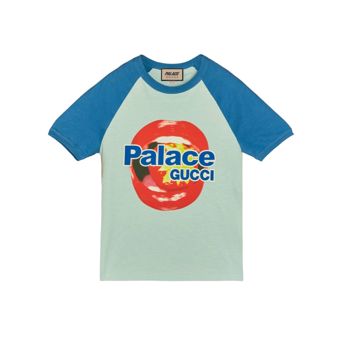 팔라스 x 구찌 프린트 코튼 저지 티셔츠 다크 블루 라이트 블루 - 22FW | Palace | KREAM