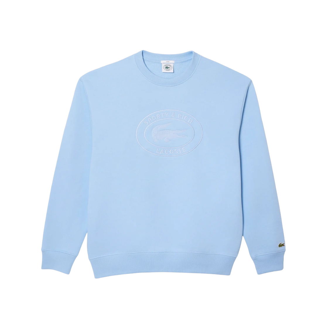 라코스테 x 스포티 앤 리치 오발 로고 자수 크루넥 파노라마 | Lacoste | KREAM
