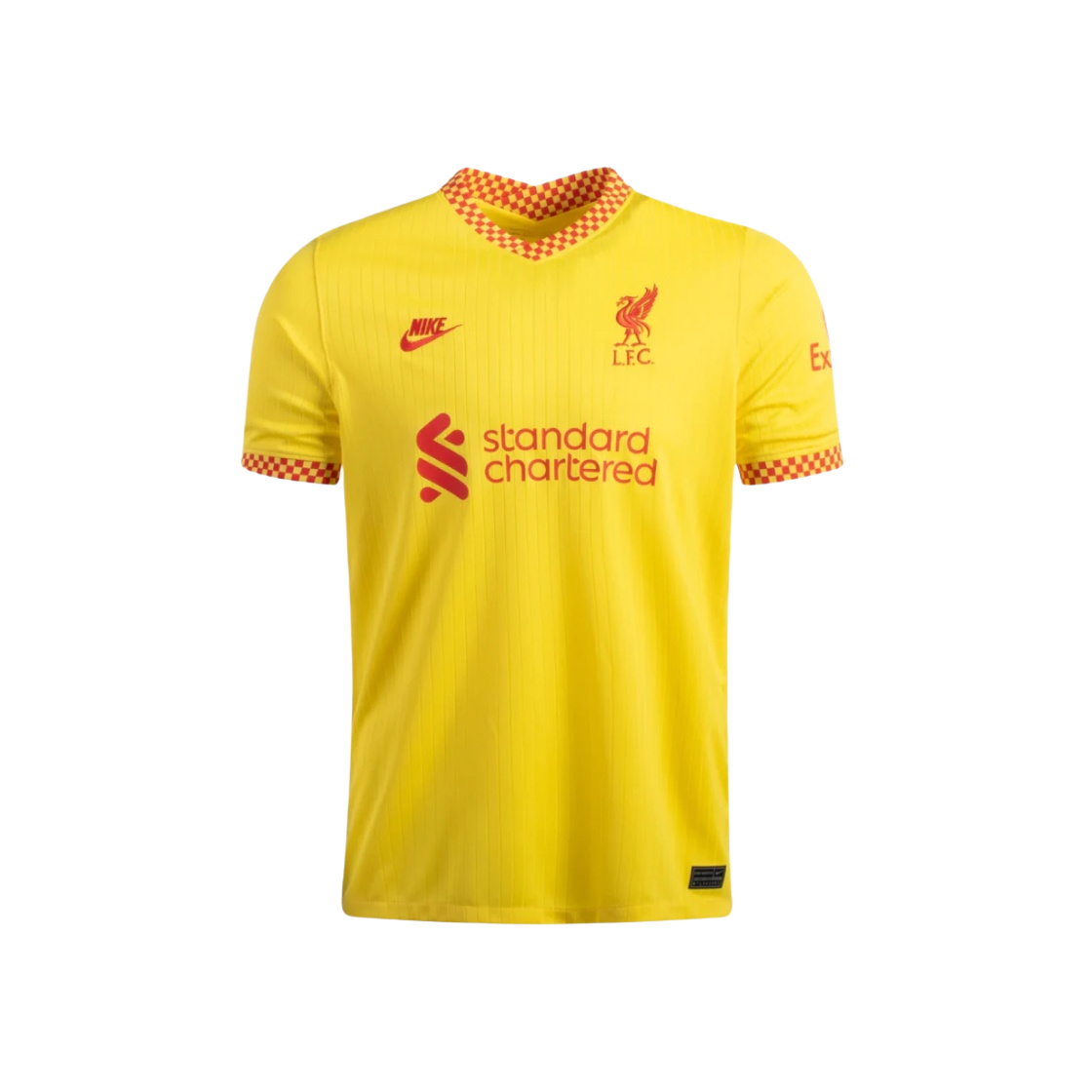 나이키 리버풀 FC 2021/22 드라이핏 스타디움 3rd 저지 크롬 옐로우 (논 마킹 버전) | Nike | KREAM