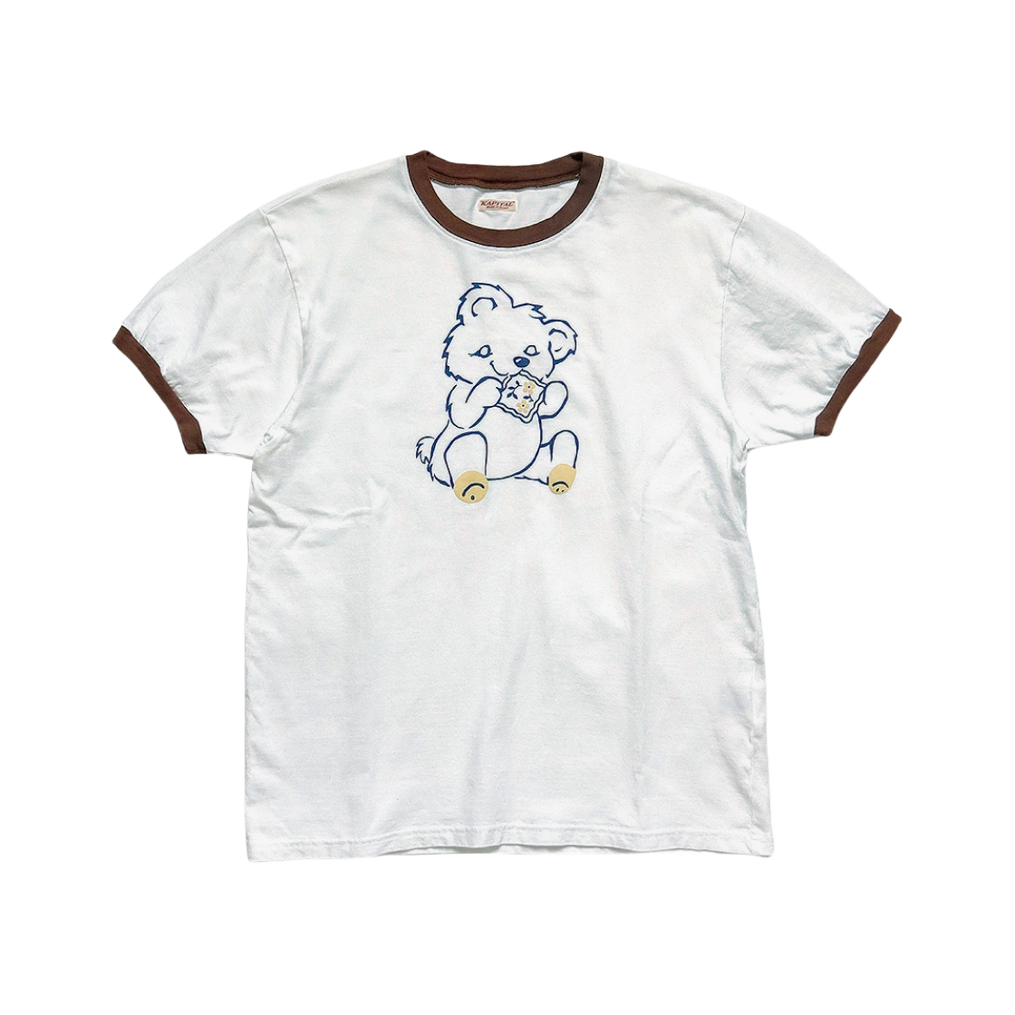 캐피탈 20-T 링거 티셔츠 패키쉬 패치 화이트 | Kapital | KREAM