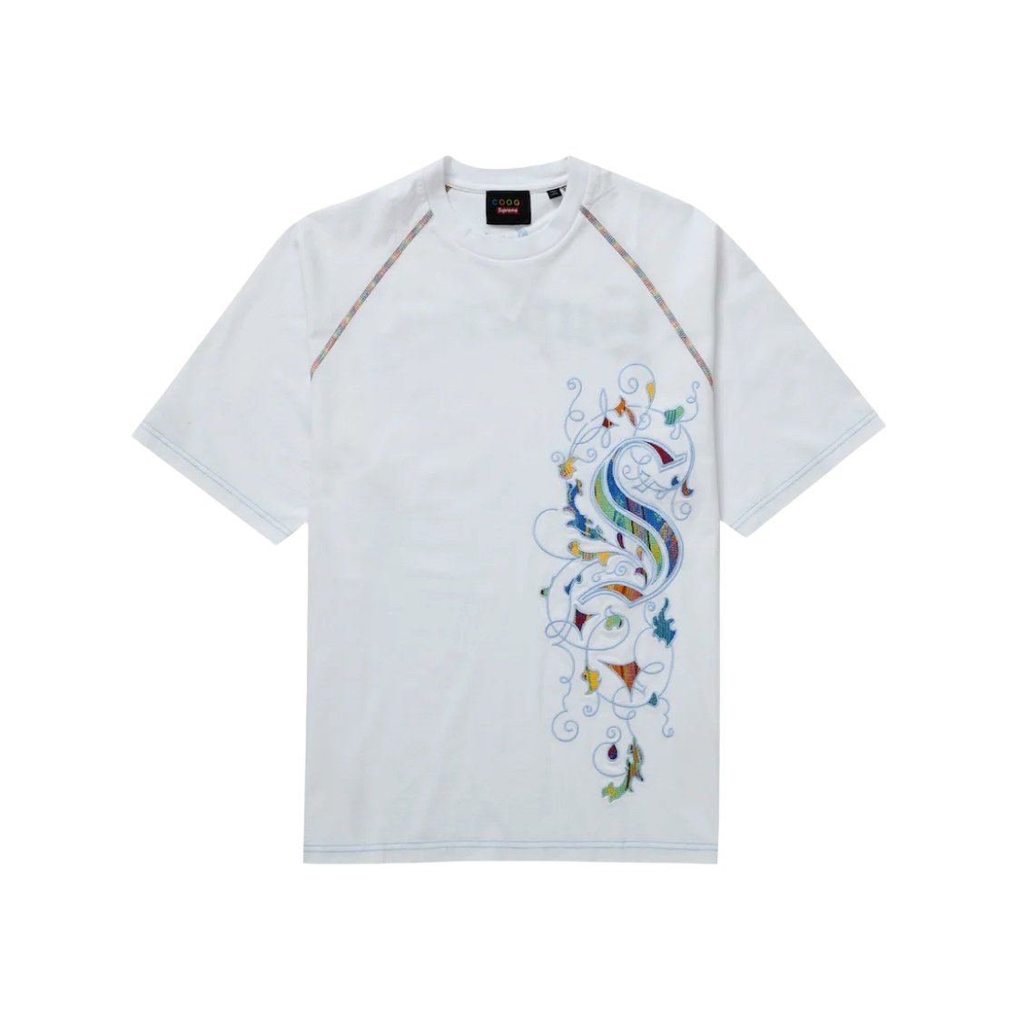 슈프림 x 쿠지 래글런 숏슬리브 탑 화이트 - 23SS | Supreme | KREAM