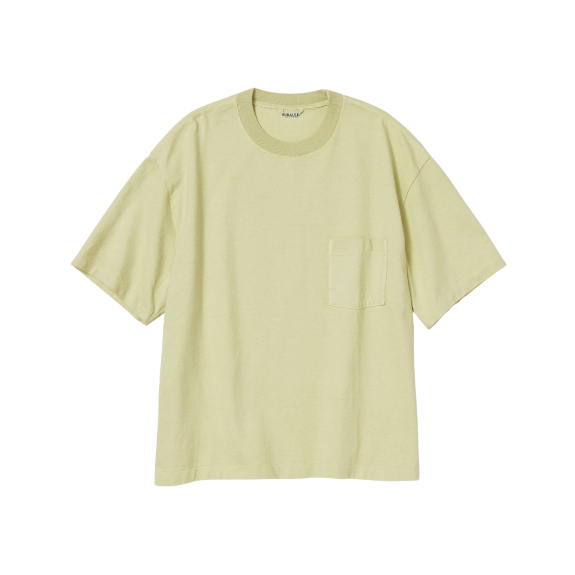 오라리 스탠드업 티셔츠 라이트 카키 - 23SS | Auralee | KREAM