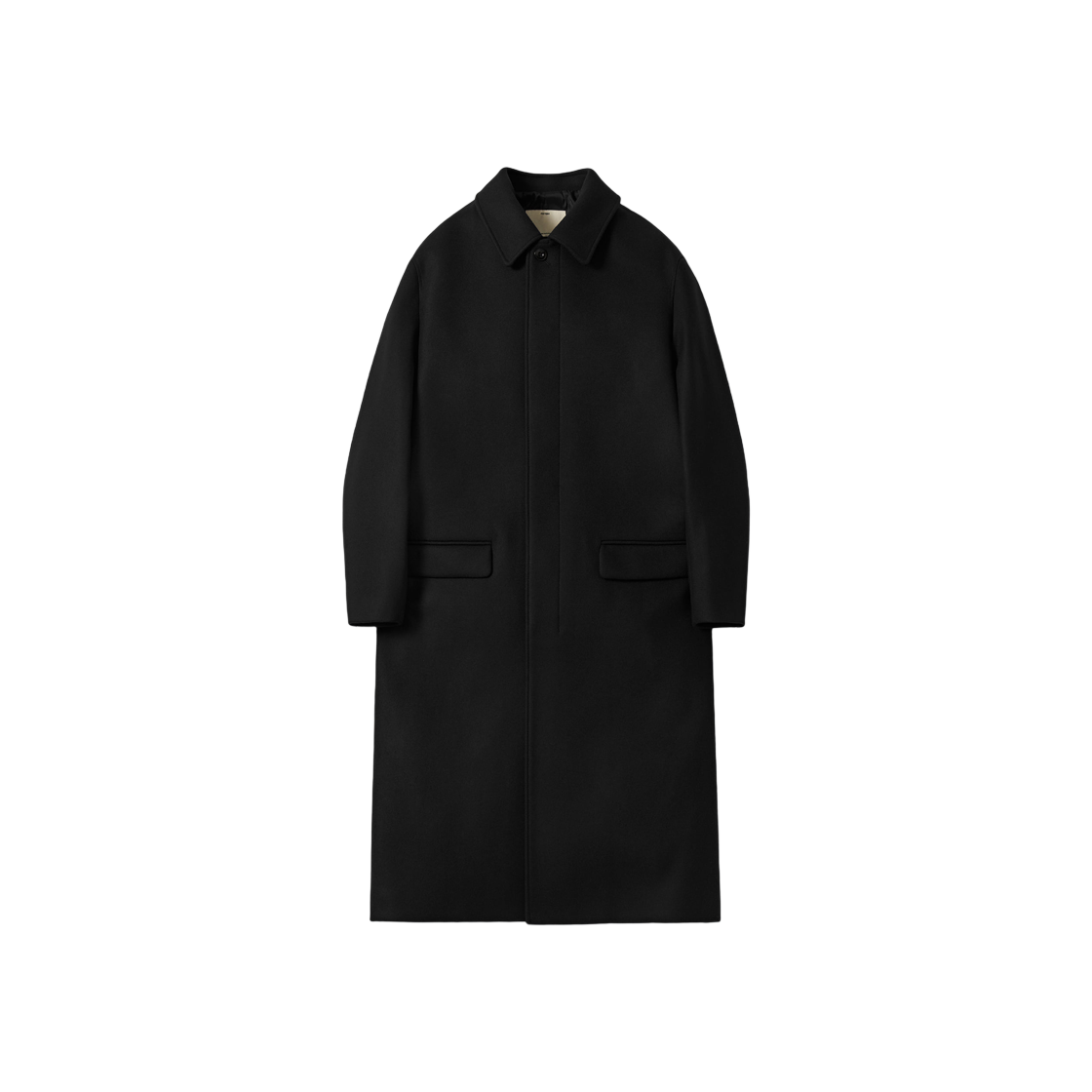 포터리 멜튼 울 맥 코트 블랙 | Pottery | KREAM