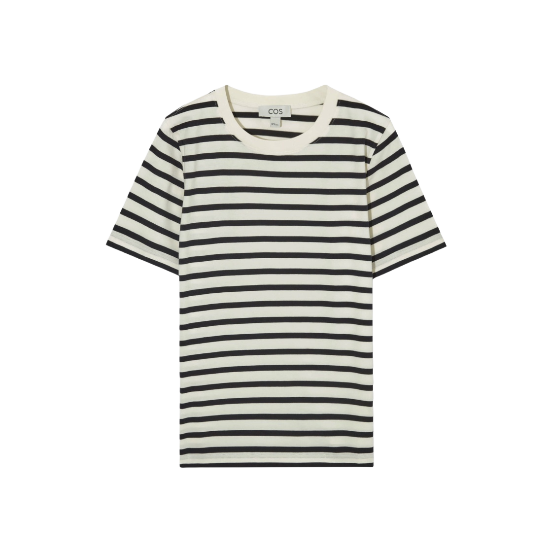 (W) 코스 레귤러 핏 티셔츠 네이비 화이트 | COS | KREAM