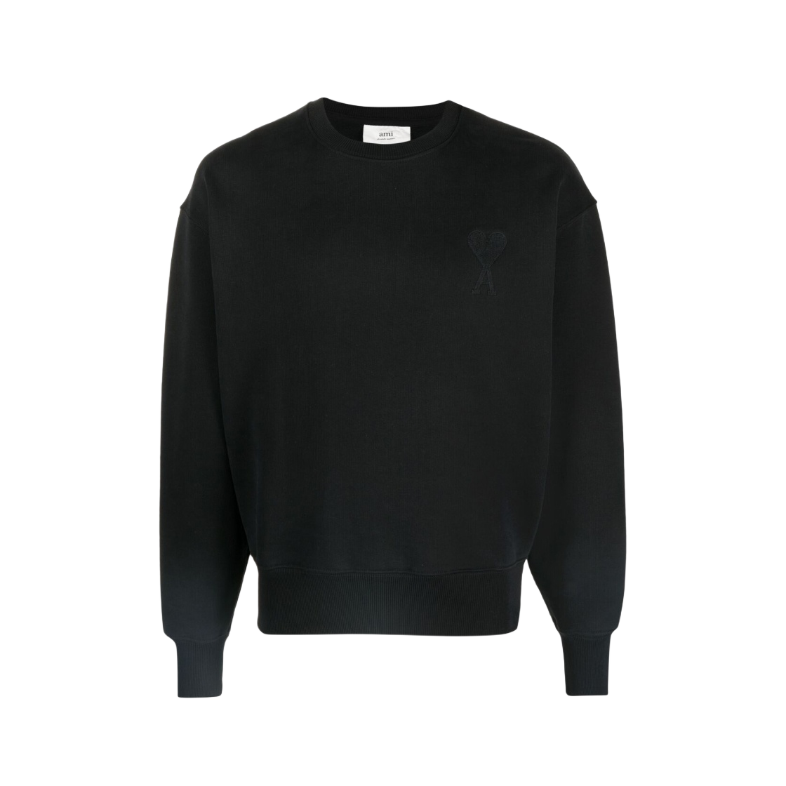 아미 톤온톤 하트 로고 스웨트셔츠 블랙 - 21FW | AMI | KREAM