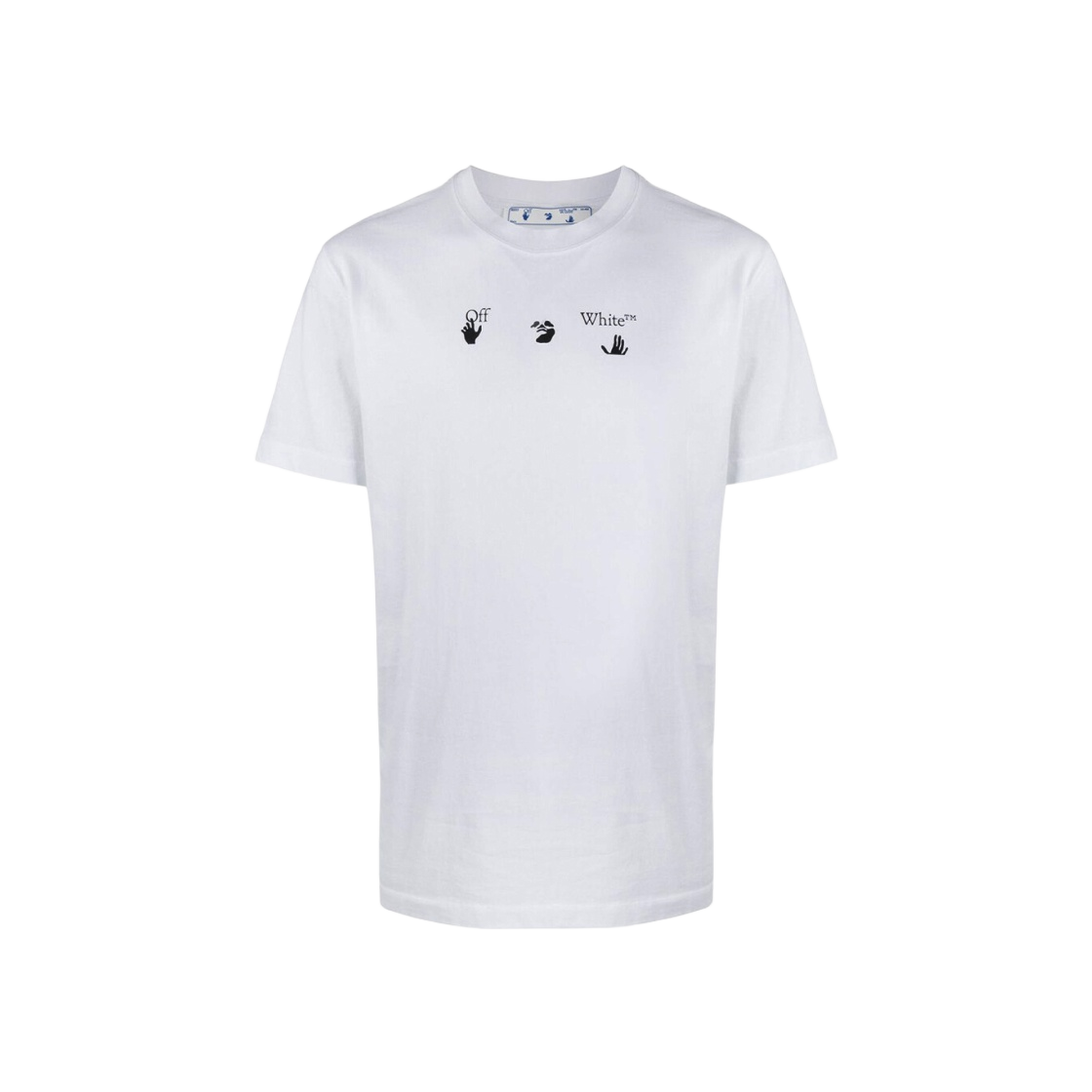 오프화이트 피스 월드와이드 슬림 숏슬리브 티셔츠 화이트 그린 | Off-White | KREAM