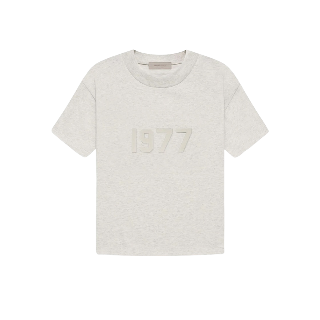 (W) 에센셜 1977 티셔츠 라이트 오트밀 - 22SS | Essentials | KREAM
