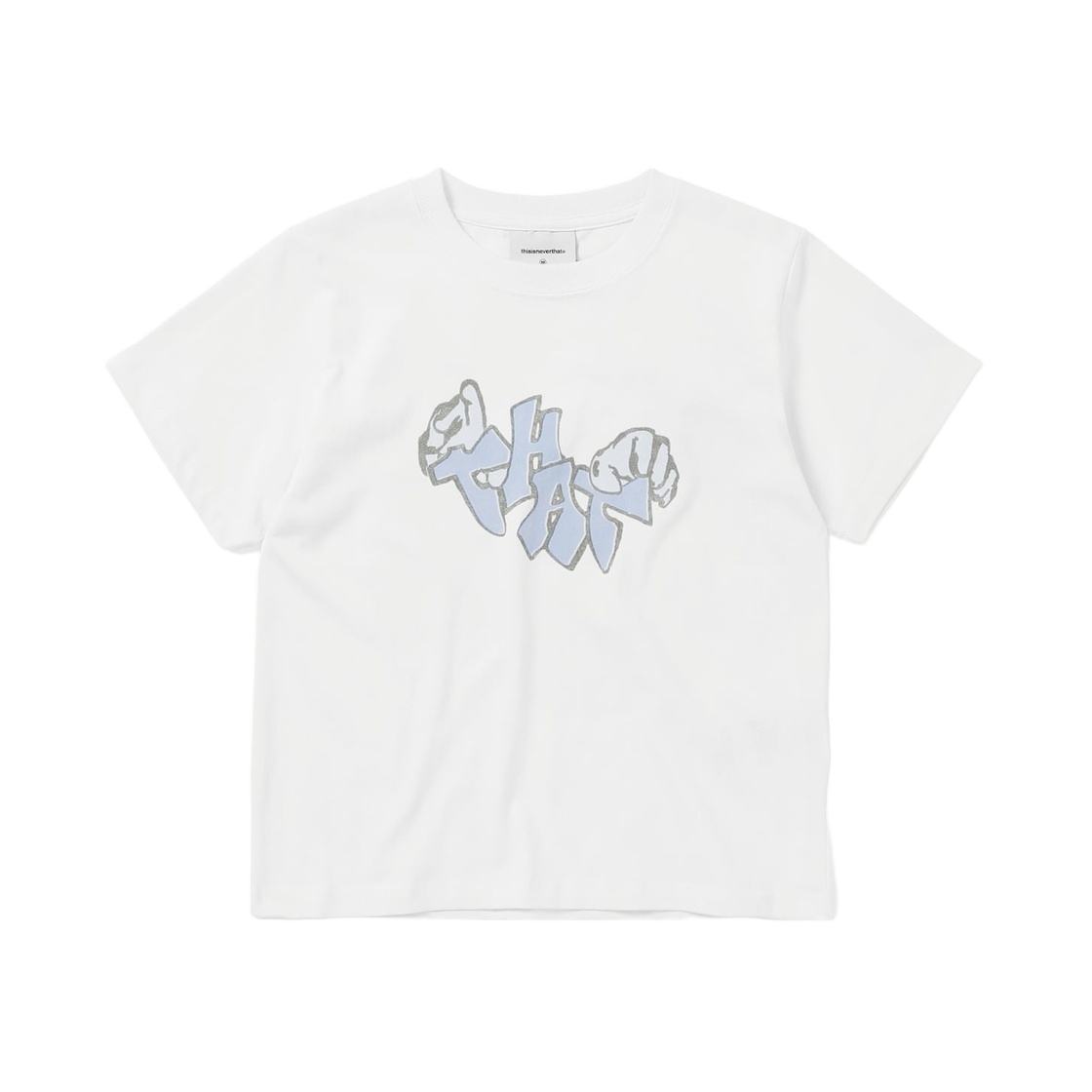 (W) 디스이즈네버댓 댓 핸즈 티셔츠 화이트 | Thisisneverthat | KREAM