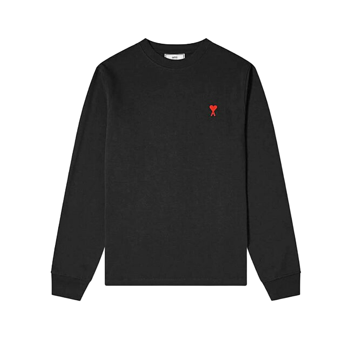 아미 스몰 하트 로고 롱슬리브 티셔츠 블랙 - 20FW | AMI | KREAM