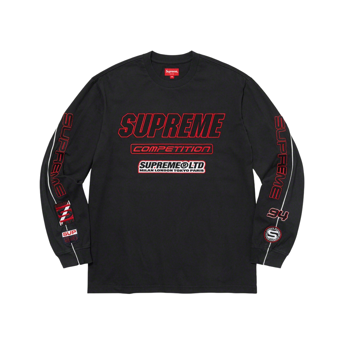 슈프림 컴피티션 롱슬리브 탑 블랙 - 22SS | Supreme | KREAM