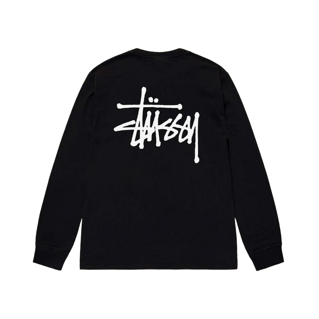 스투시 베이직 스투시 롱슬리브 티셔츠 블랙 Stussy Kream