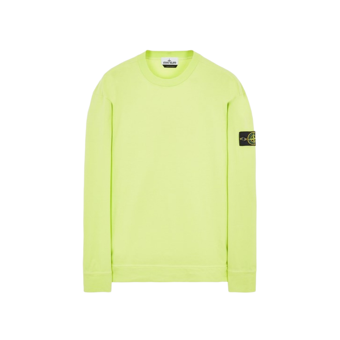 스톤 아일랜드 63750 가먼트 다이드 헤비 코튼 롱슬리브 티셔츠 레몬 - 22SS | Stone Island | KREAM