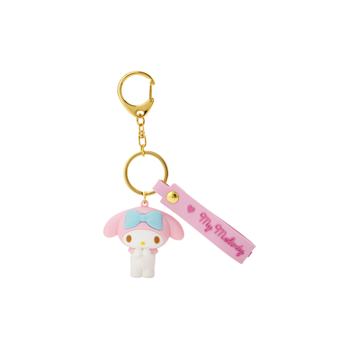 산리오 마이 멜로디 시그니쳐 키체인 화이트 핑크 | Sanrio | KREAM