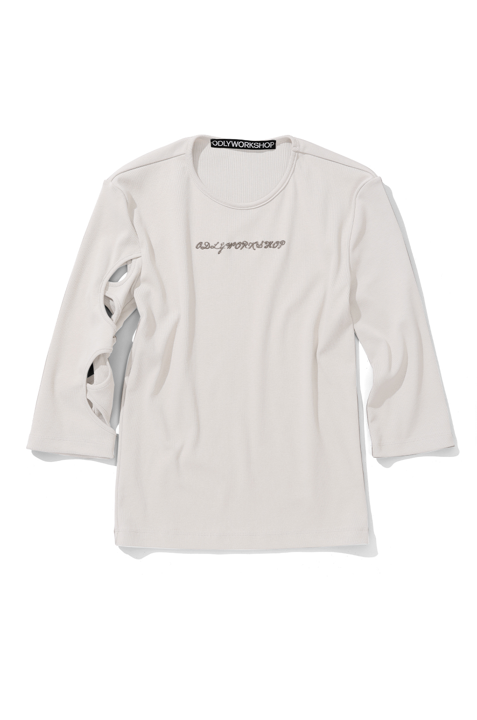 오들리워크샵 3-쿼터 컷아웃티, 스모그 | ODLYWORKSHOP | KREAM