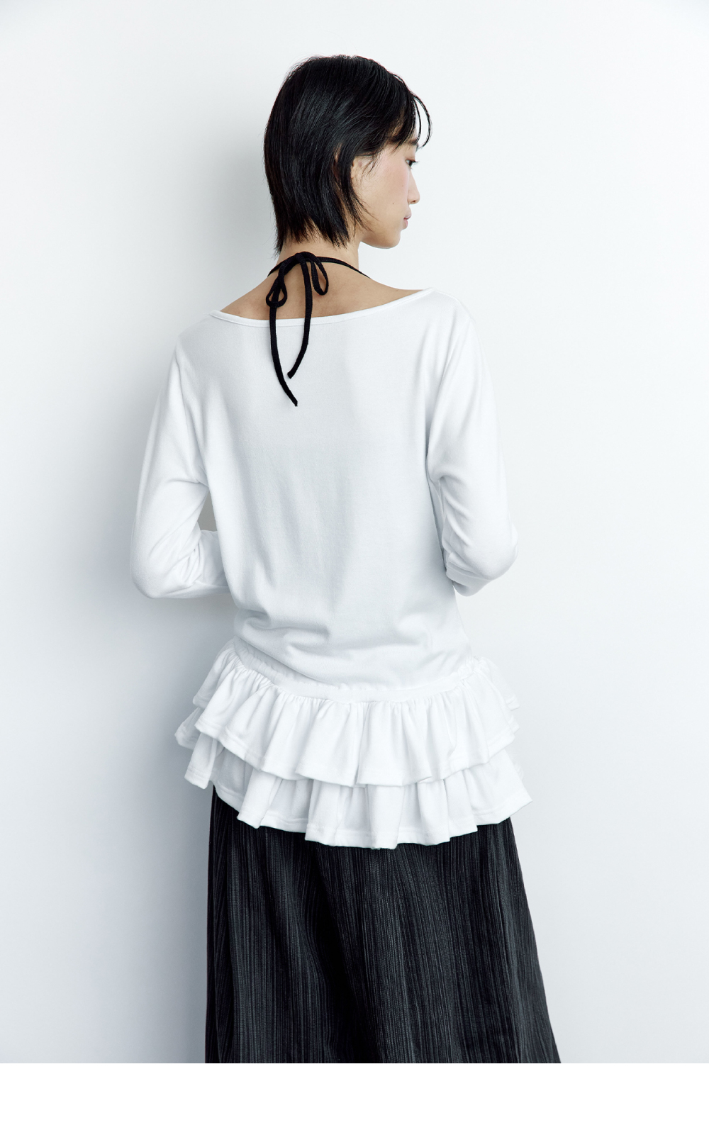 러프넥 러플 플레인 티셔츠 화이트 | Roughneck | KREAM