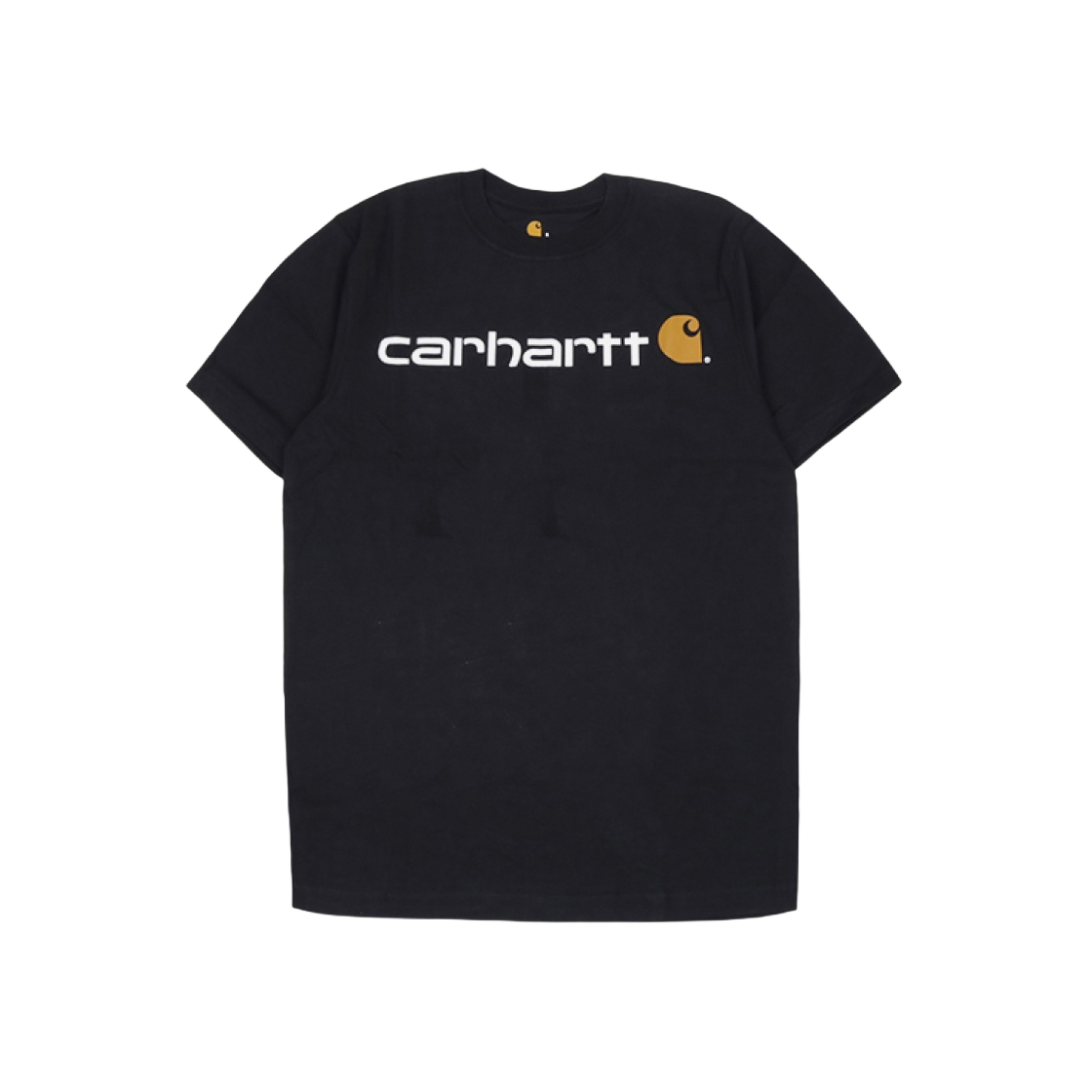 칼하트 루즈핏 헤비웨이트 레귤러 숏슬리브 로고 그래픽 티셔츠 블랙 | Carhartt | KREAM