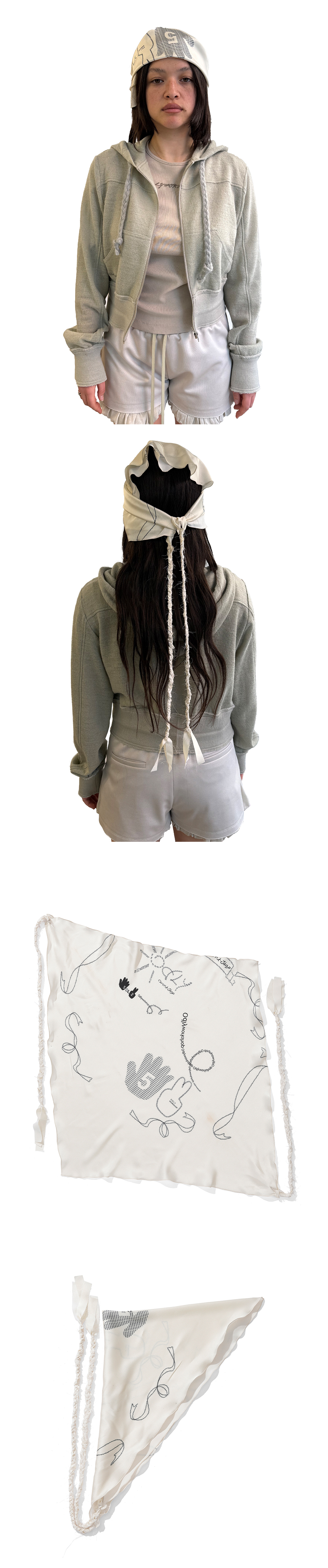 오들리워크샵 5.2 헤드 스카프, 그레인 | ODLYWORKSHOP | KREAM