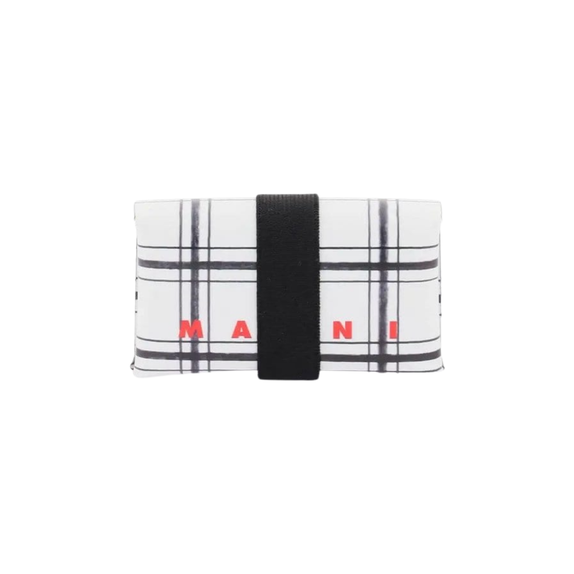 마르니 트라이폴드 체크 프린트 월렛 화이트 | Marni | KREAM