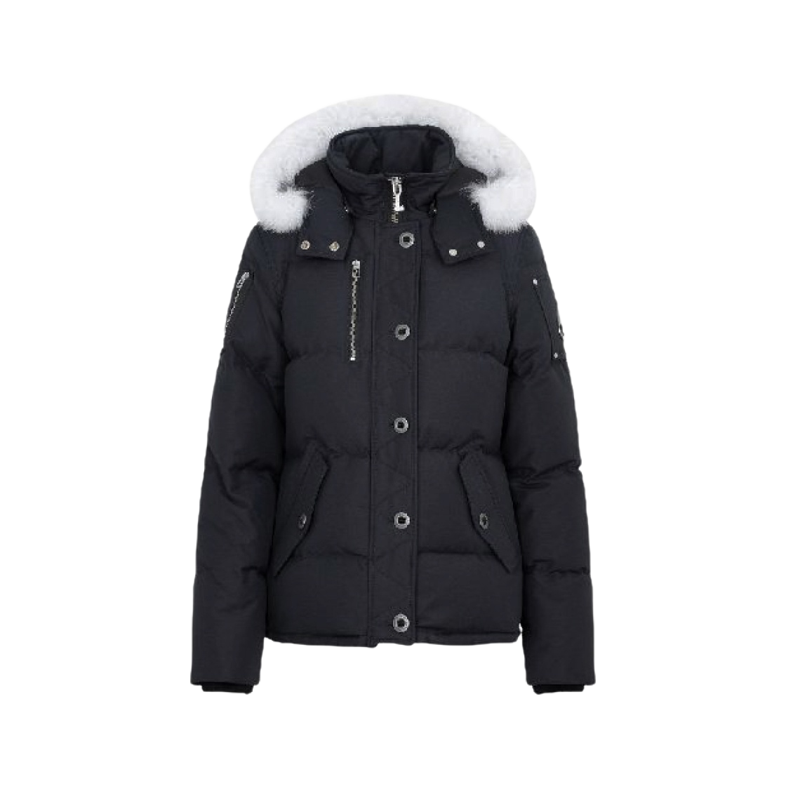 (W) 무스너클 쓰리쿼터 자켓 내츄럴 폭스 퍼 네이비 | Moose Knuckles | KREAM