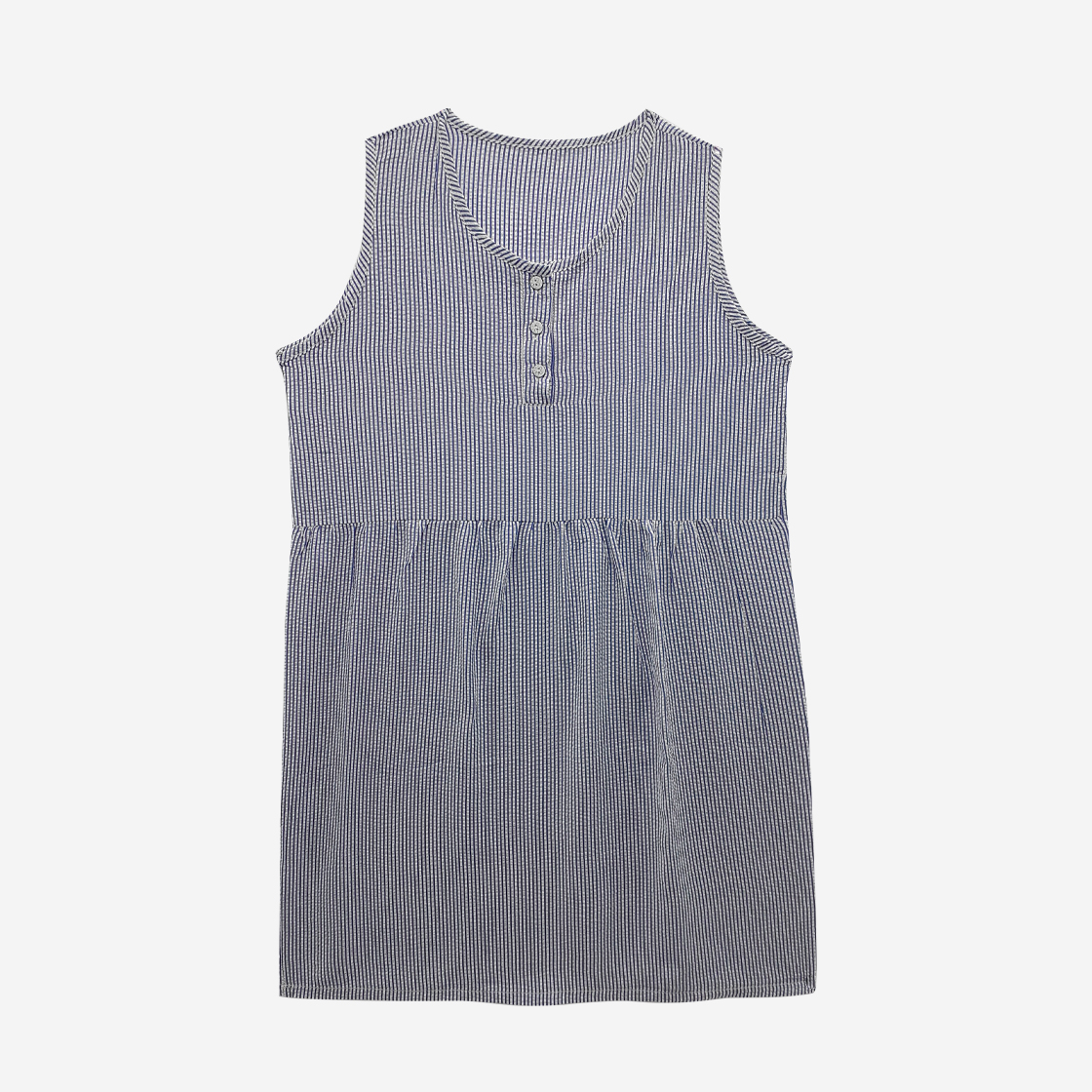 (W) 에이원 쿨 엠보 민소매 원피스 잠옷 블루 | AONE | KREAM