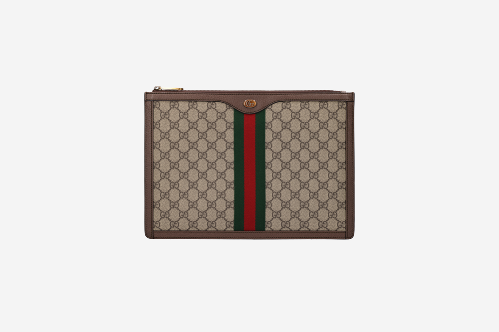 구찌 523359 오피디아 GG 슈프림 포트폴리오 베이지 에보니 | Gucci Vintage | KREAM