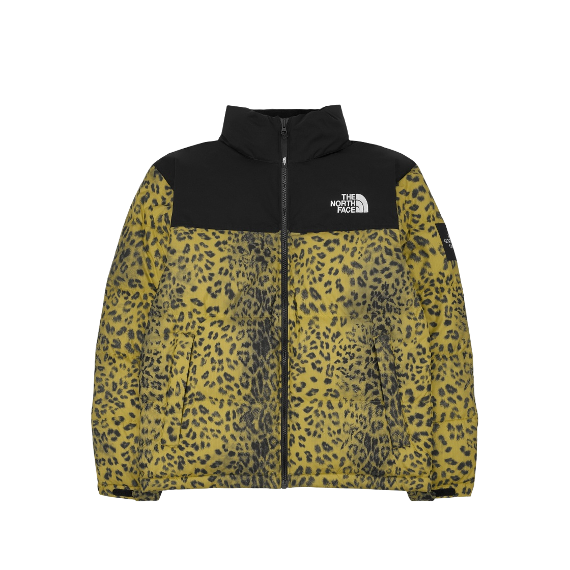 노스페이스 화이트 라벨 노벨티 눕시 다운 자켓 프린트 골드 The North Face Kream