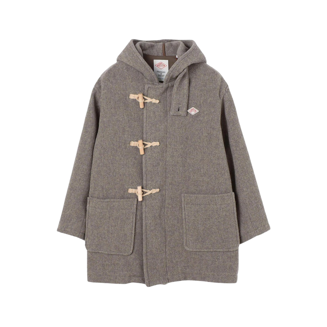 단톤 울 라이트 파일 더플 코트 헤더 베이지 | Danton | KREAM