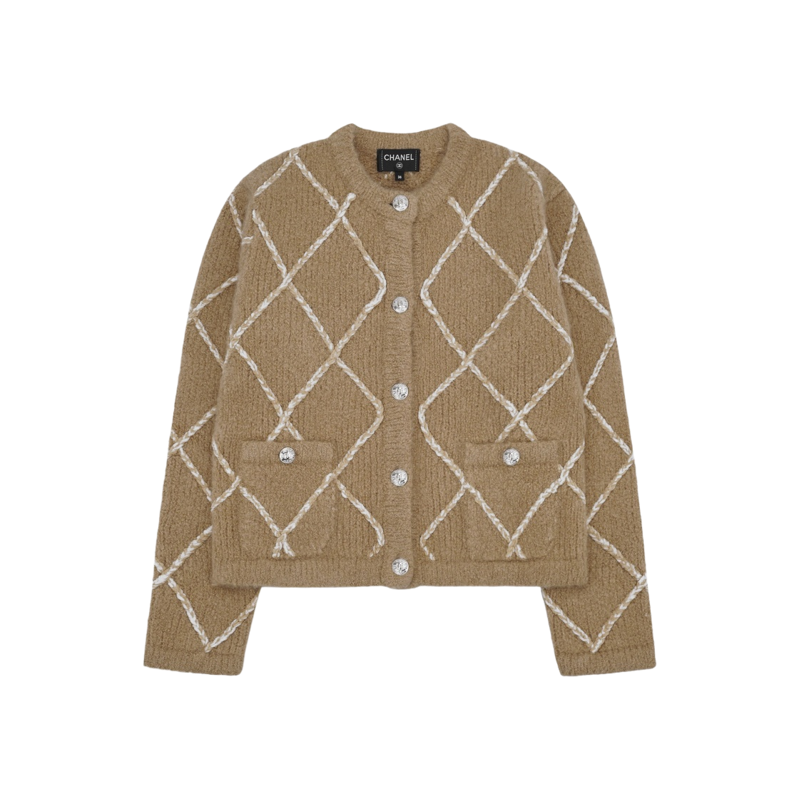 (W) 샤넬 자켓 캐시미어 실크 & 베이지 화이트 | Chanel | KREAM