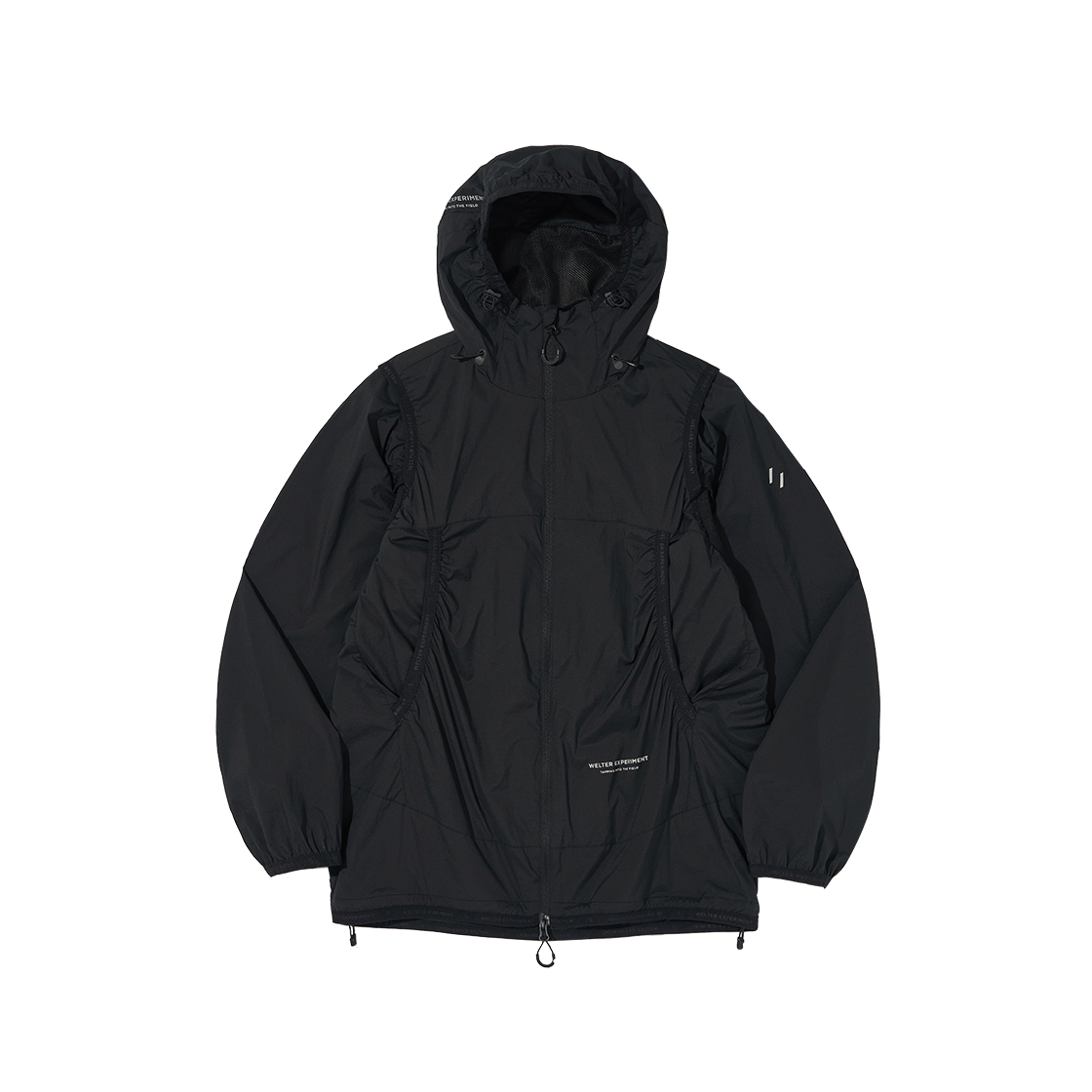 웰터 익스페리먼트 디테쳐블 라이트 윈드브레이커 블랙 | WELTER EXPERIMENT | KREAM